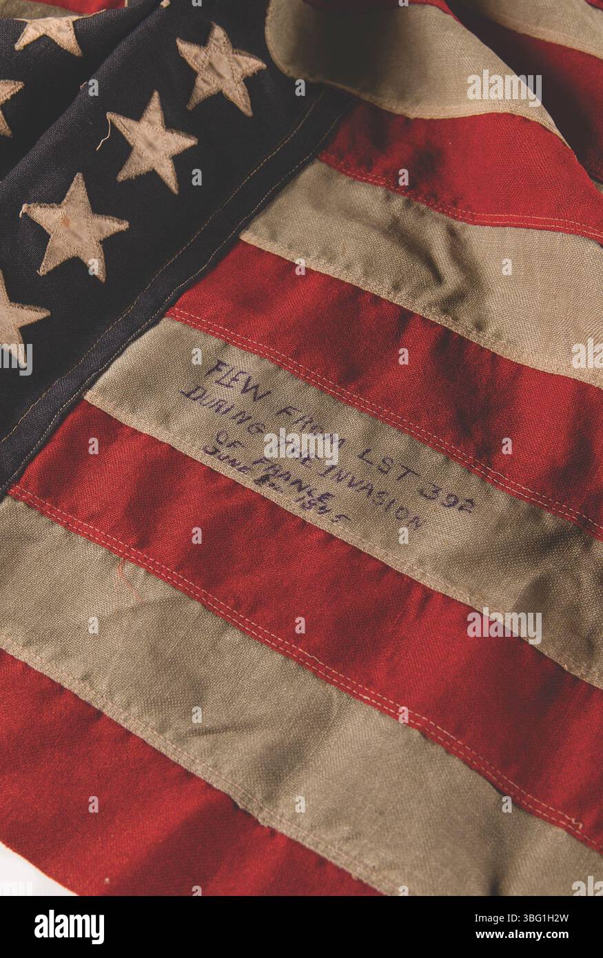 Boston, Massachusetts, USA. 3rd June, 2025. D-Day Flag from Omaha Beach ...