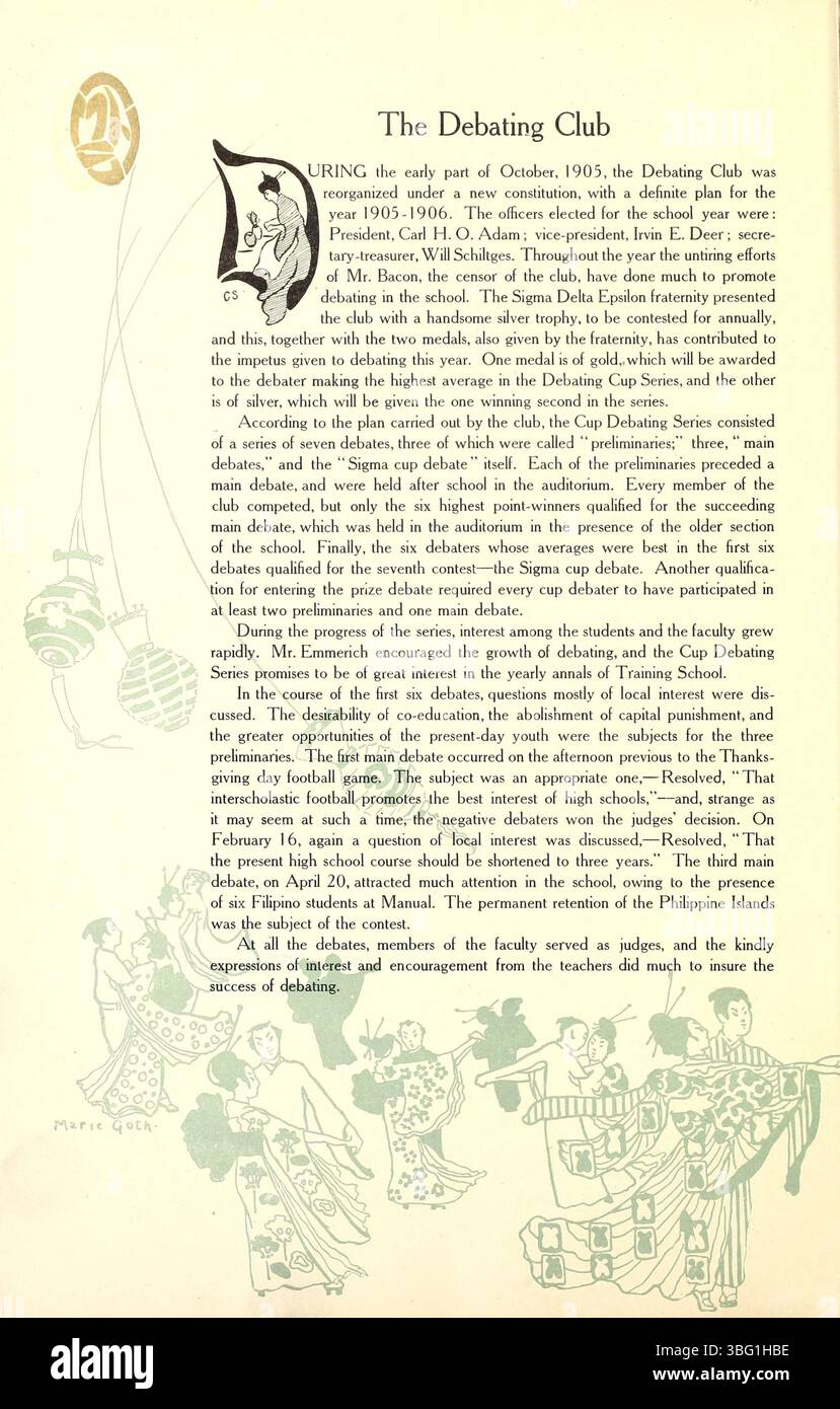 This page features additional records from the Annual (May 1906 ...