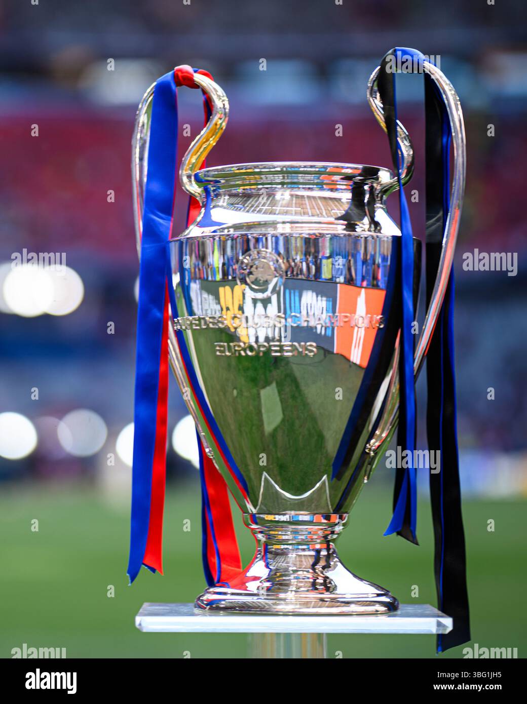 DUESSELDORF, GERMANY - 31 MAY, 2025: UEFA Champions League trophy ...