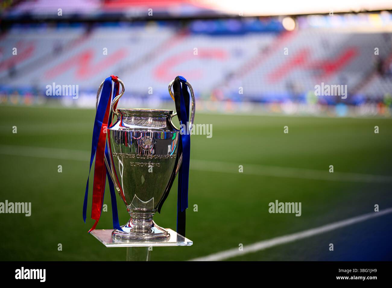 DUESSELDORF, GERMANY - 31 MAY, 2025: UEFA Champions League trophy ...