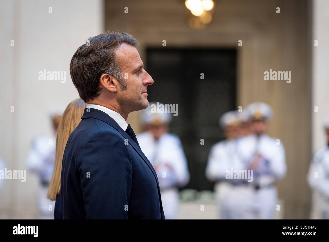 President france emmanuel prime hi-res stock photography and images - Alamy