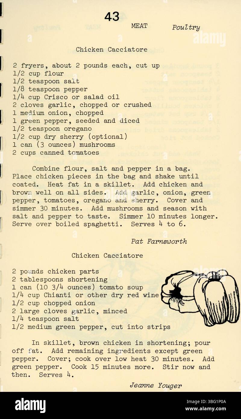 A page from the 1975 *Culinary Pleasures of the Library*, showcasing a ...