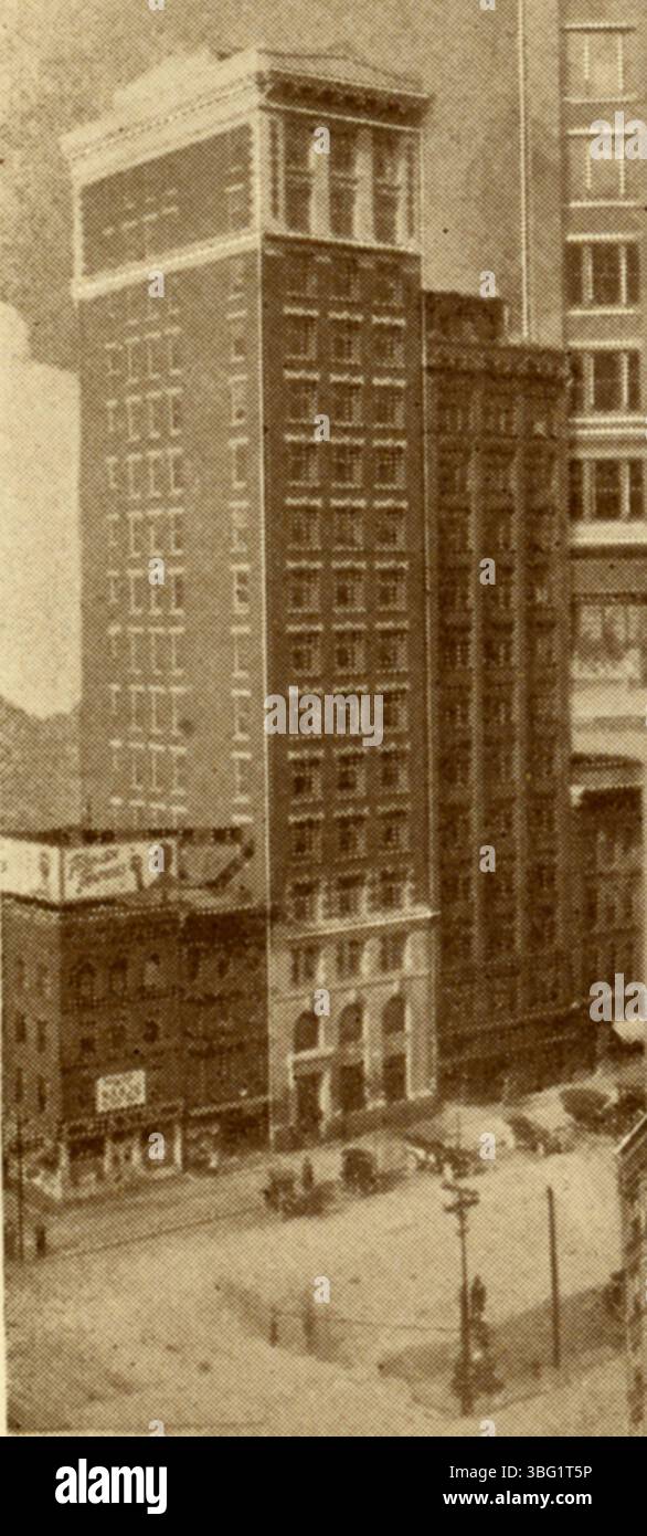 A 1915 view of East Broad Street buildings on the northeast corner of ...