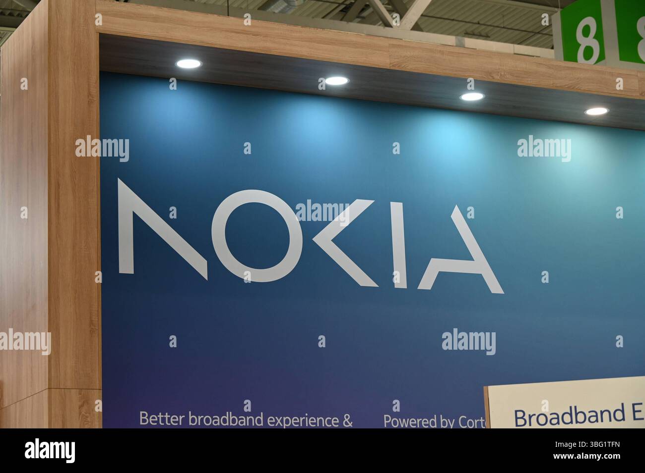 Logo und Schriftzug von NOKIA, finnischer multinationaler Konzern für ...