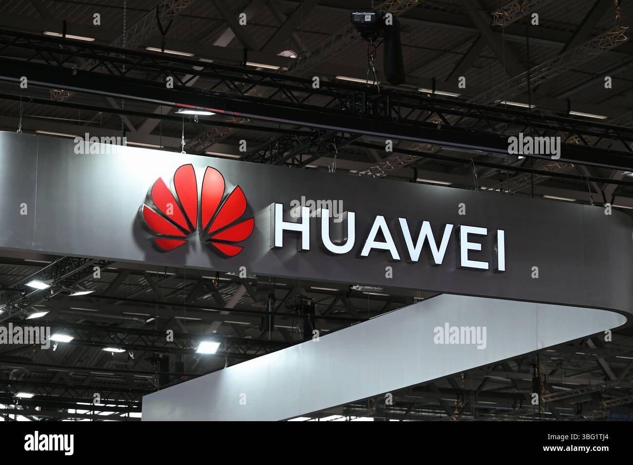 Logo und Schriftzug des chinesischen Telekommunikationsausrüster und ...