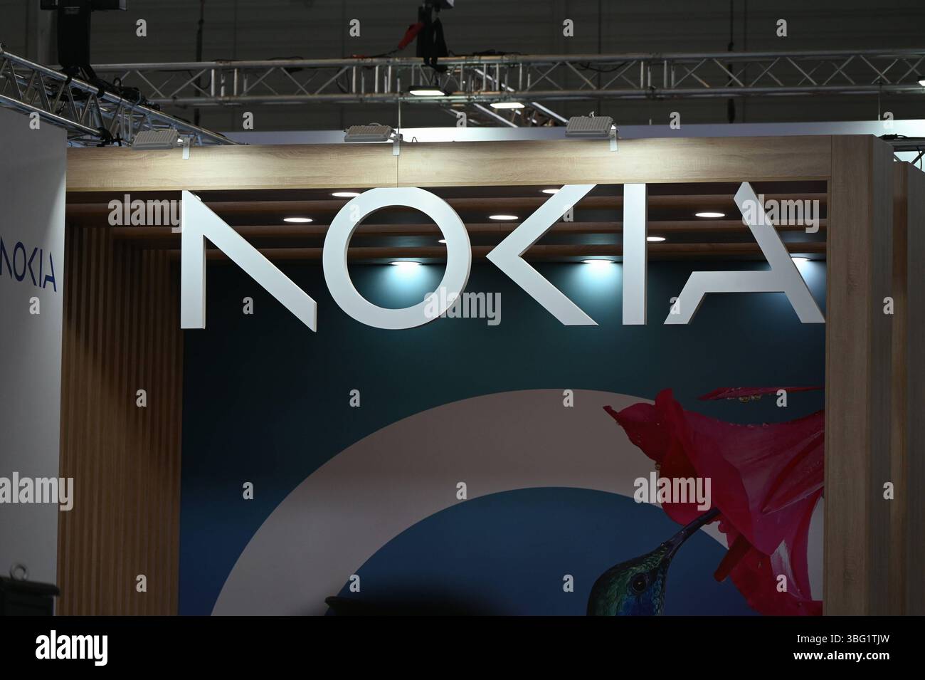 Logo und Schriftzug von NOKIA, finnischer multinationaler Konzern für ...