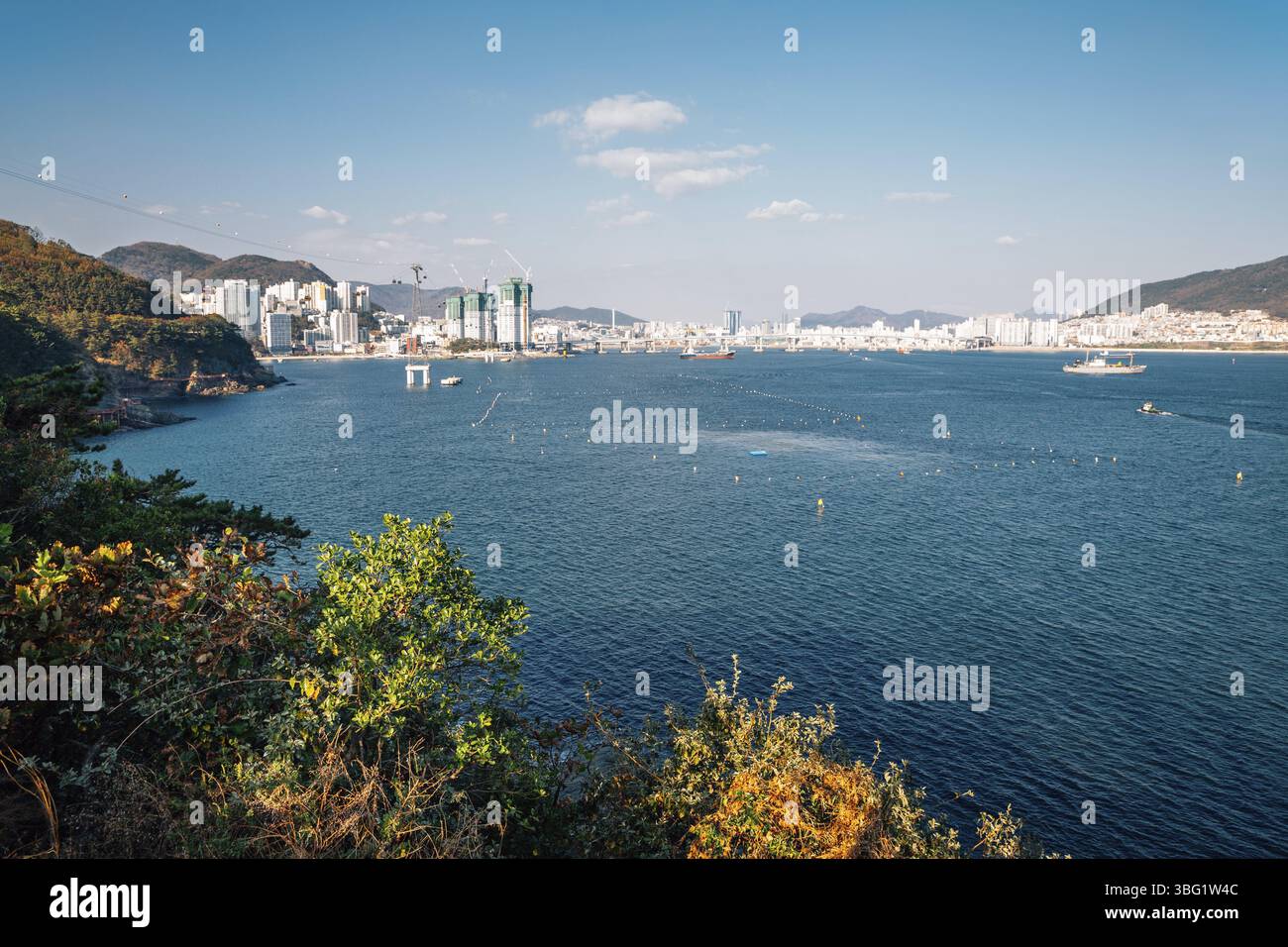 Songdo beach town panorama view in Busan, Korea Stock Photo - Alamy