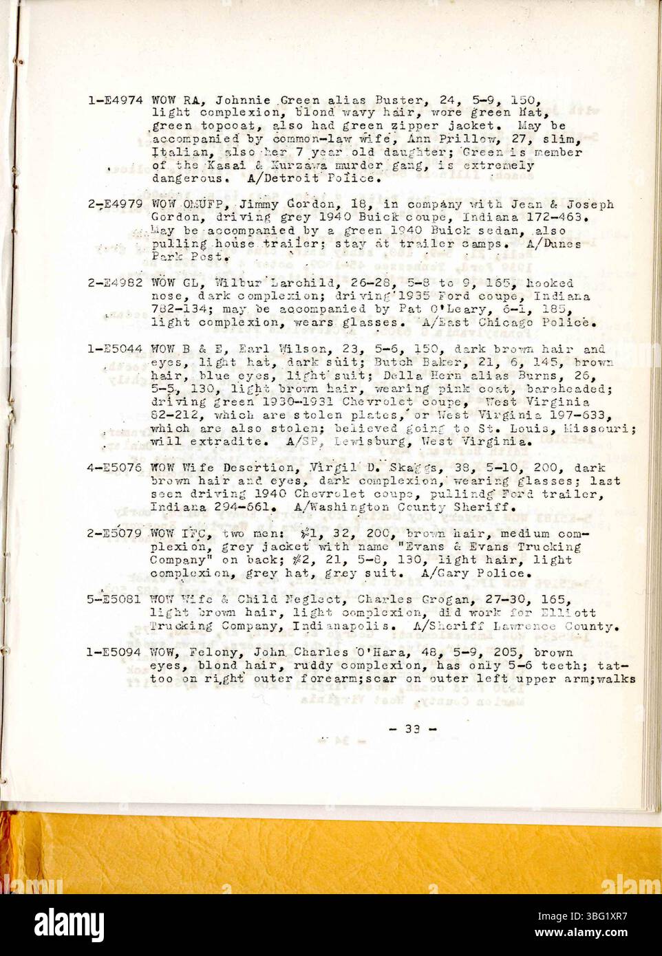 April 1940 edition detailing Indiana State Police functions ...