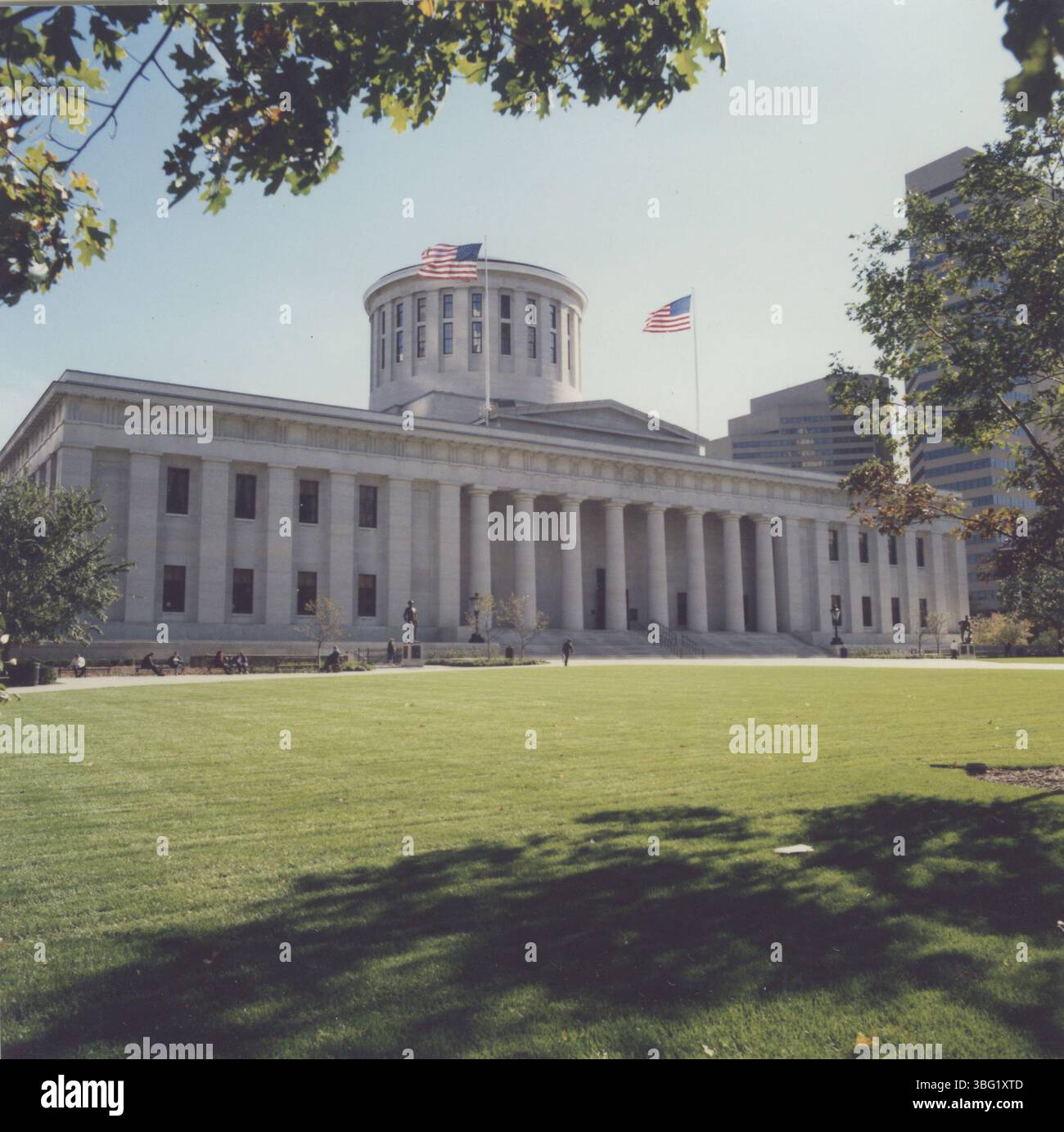 This photograph from 1998 shows the Ohio Statehouse, a key historic ...
