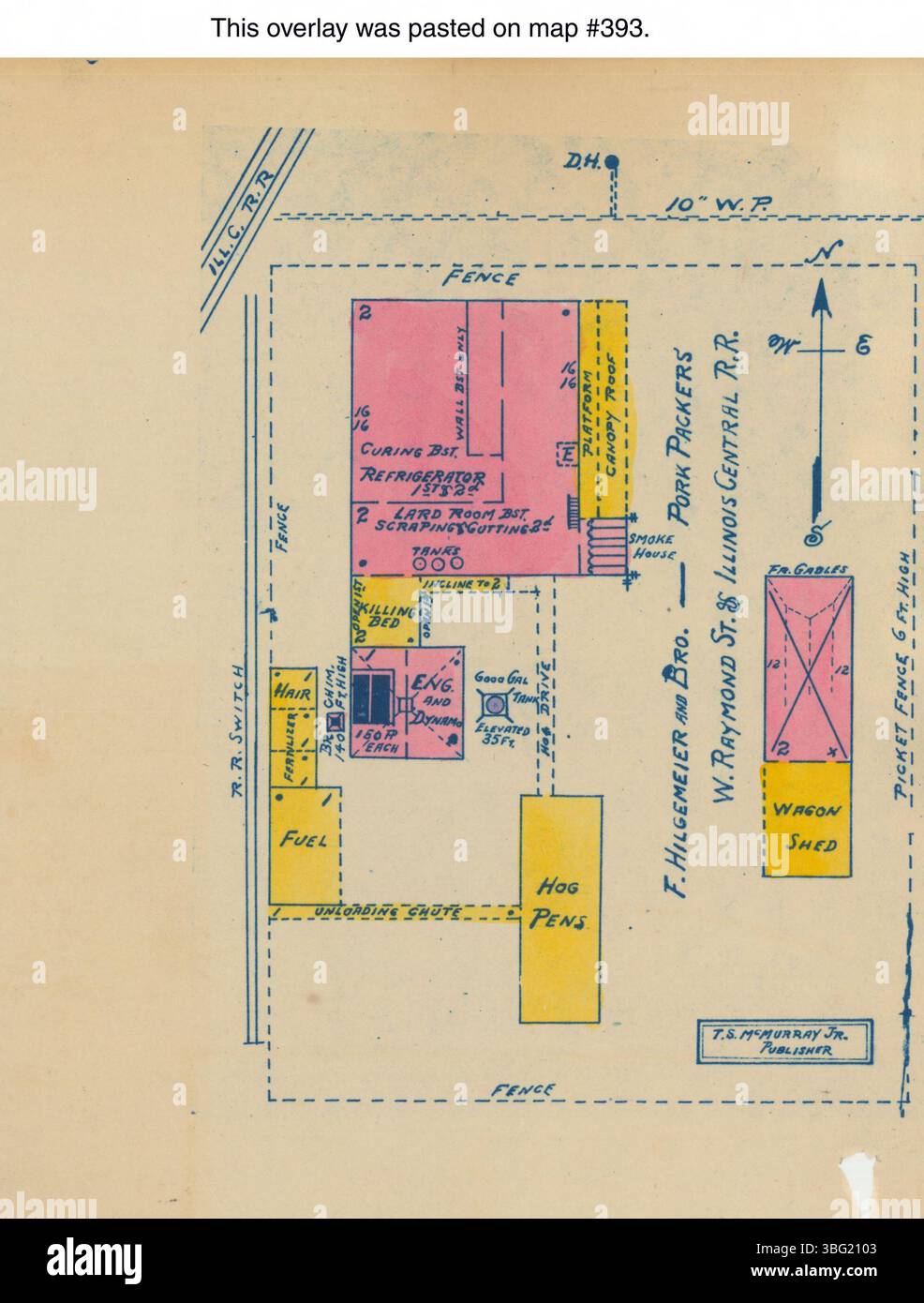 Indianapolis Sanborn Map #393 Overlay from 1898 is a key historical ...