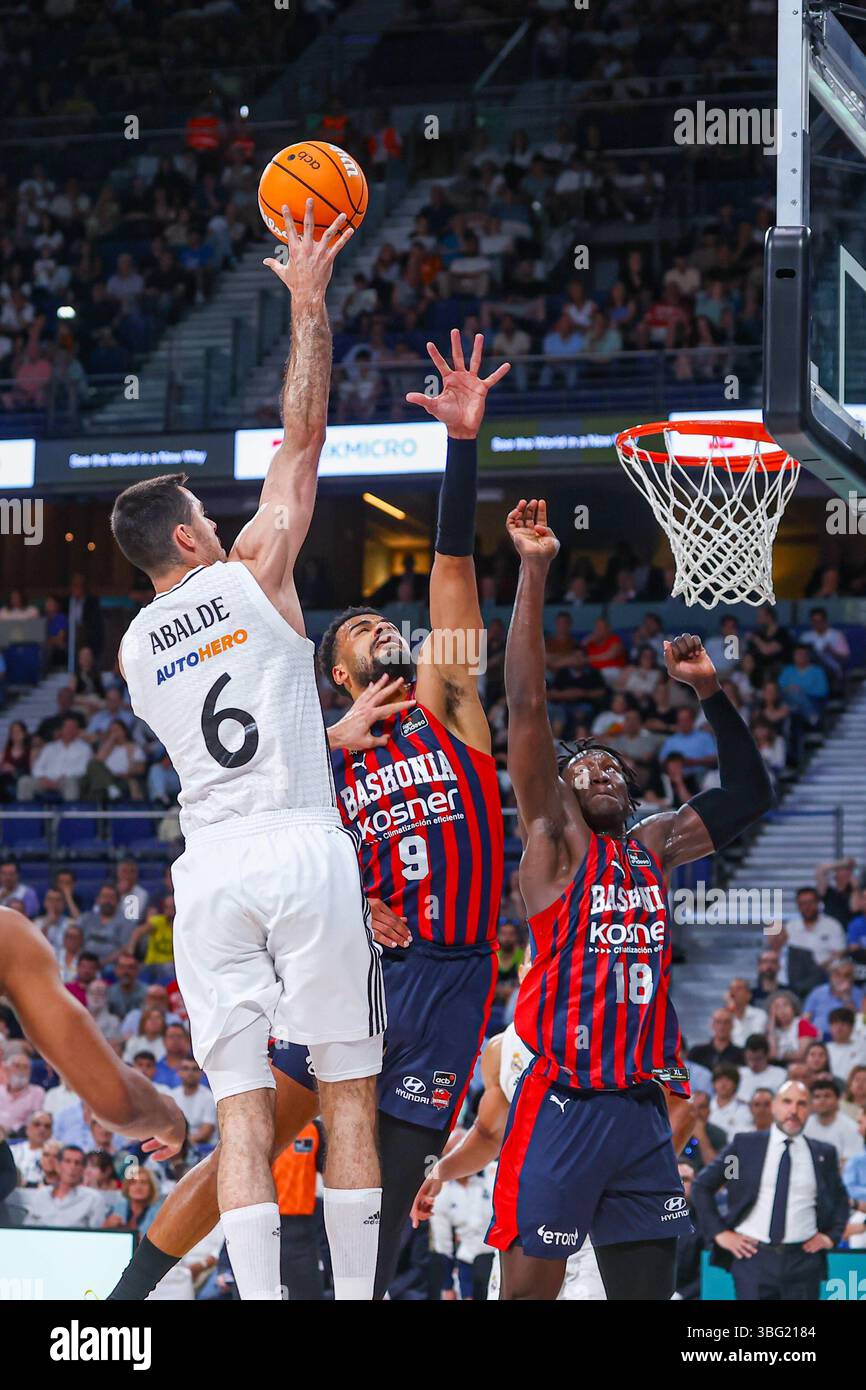 3rd June 2025; Movistar Arena; PlayOff; Liga Endesa; ACB; Real Madrid vs Baskonia; Alberto ...