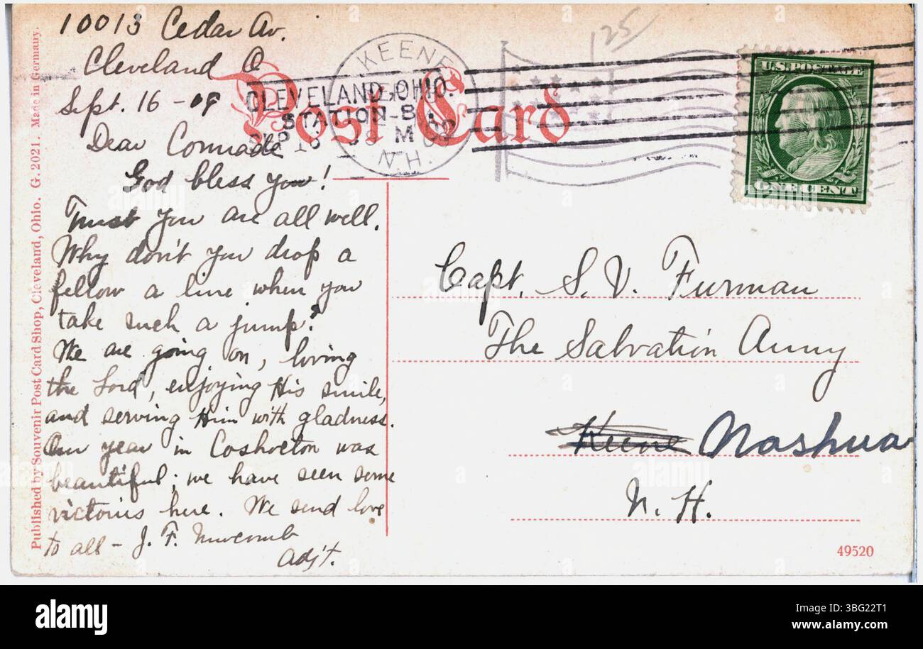 A 1909 view shows a Lake Erie steamer ship entering the Cuyahoga River ...