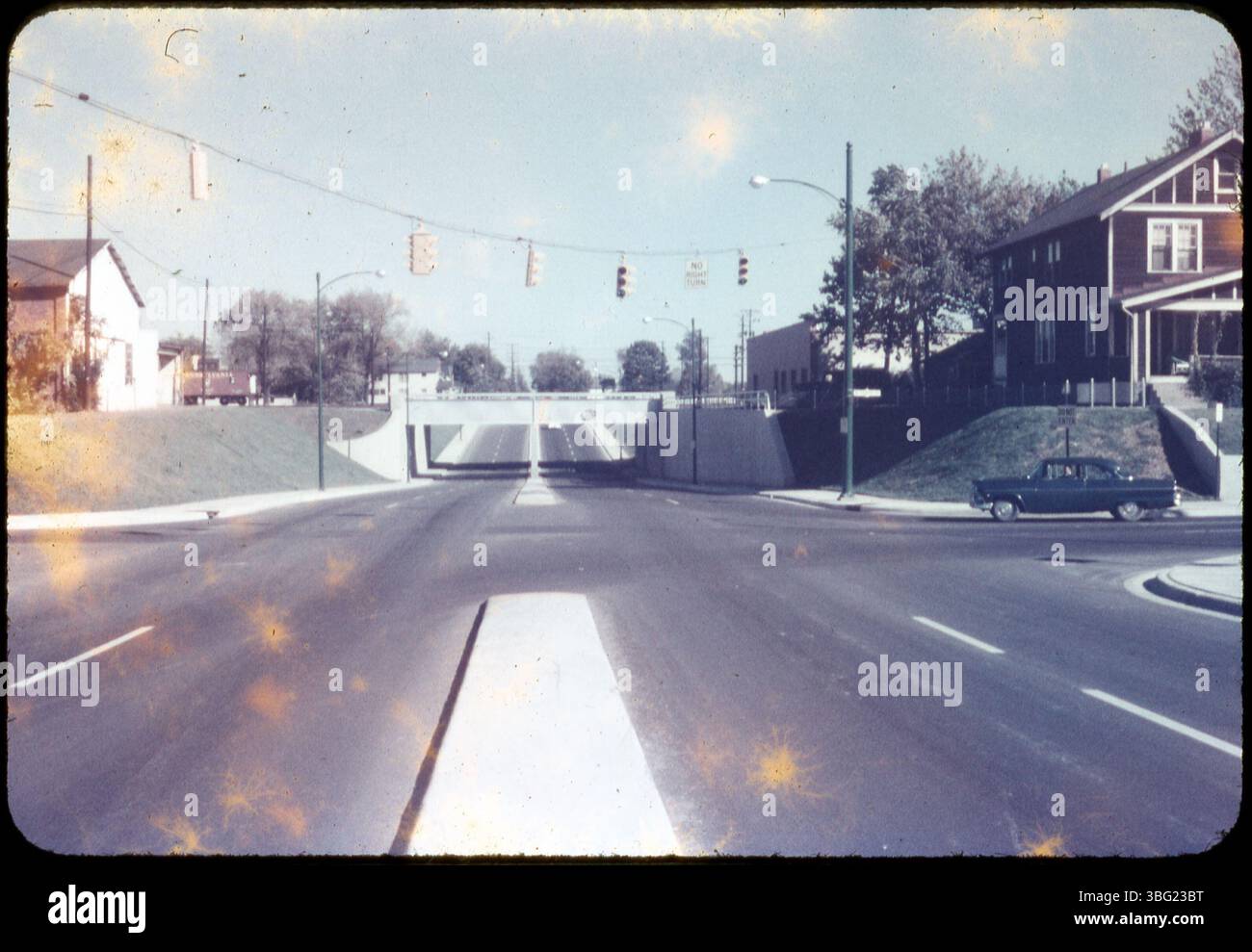 The image shows the Hudson underpass after its completion at the ...