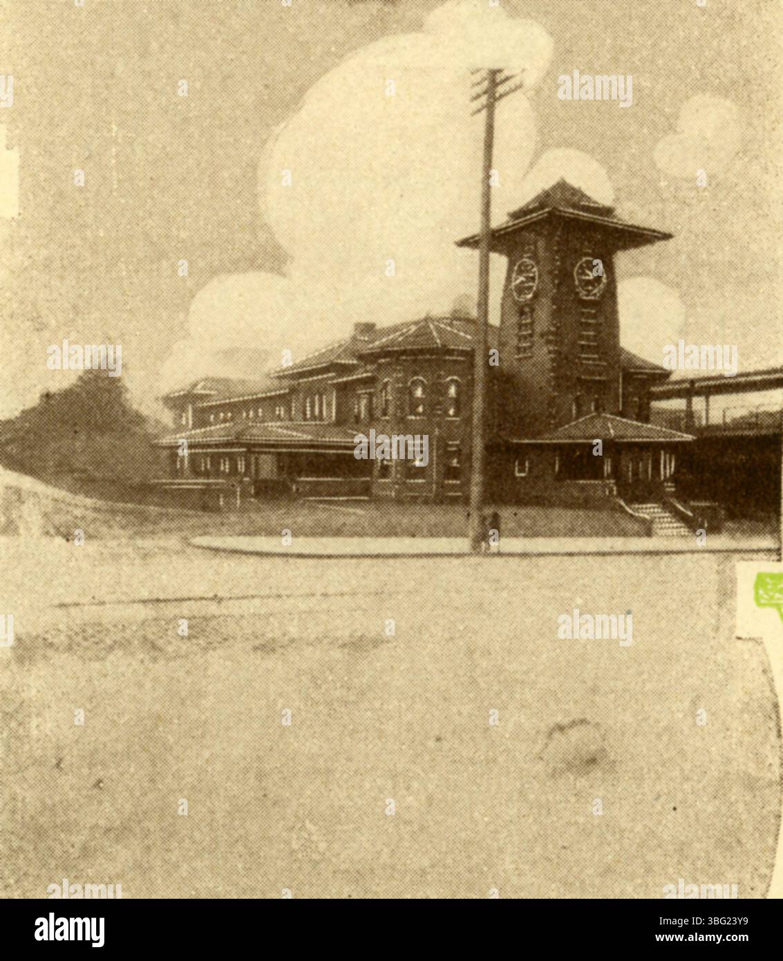 This image shows the front view of the Toledo and Ohio Central Railroad ...