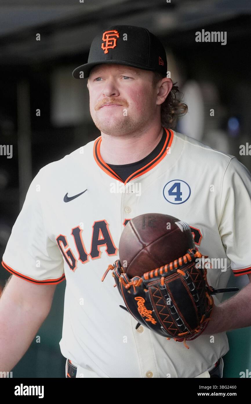 San Francisco Giants pitcher Logan Webb before a baseball game against ...