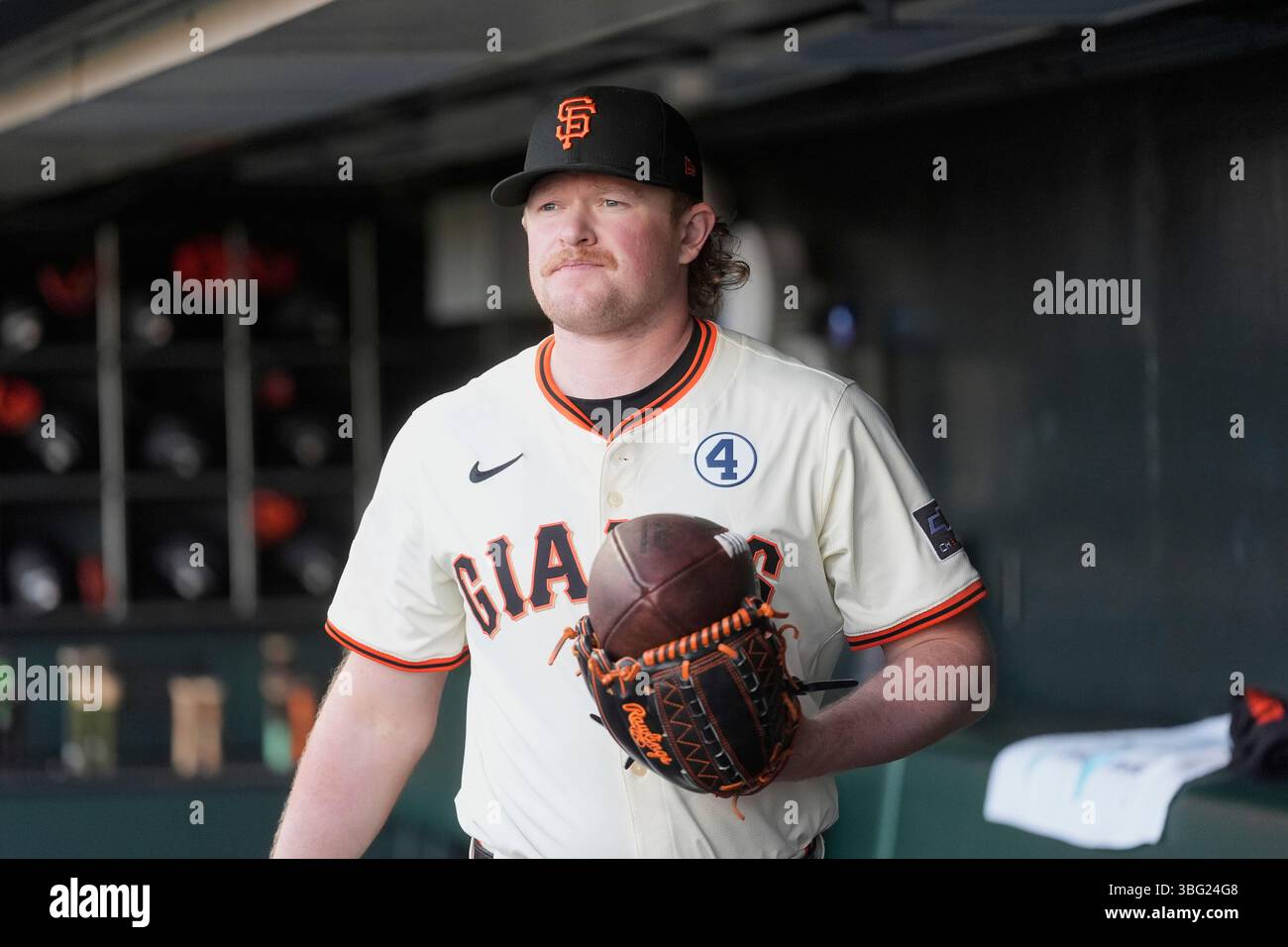 San Francisco Giants pitcher Logan Webb before a baseball game against ...