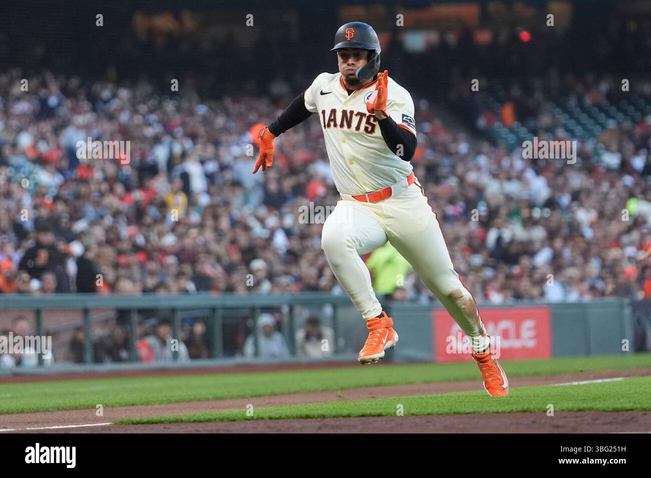 San Francisco Giants' Willy Adames during a baseball game against the ...
