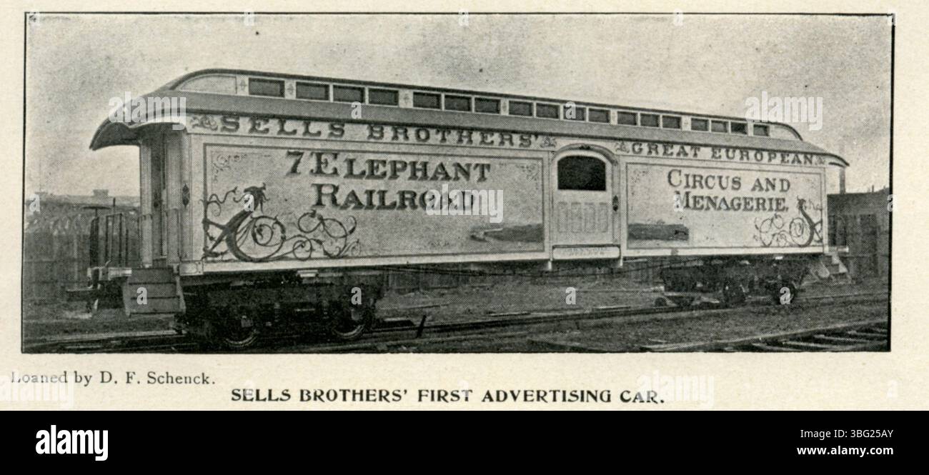 The Sell's Circus Advertising Car, created in 1879, was used to ...