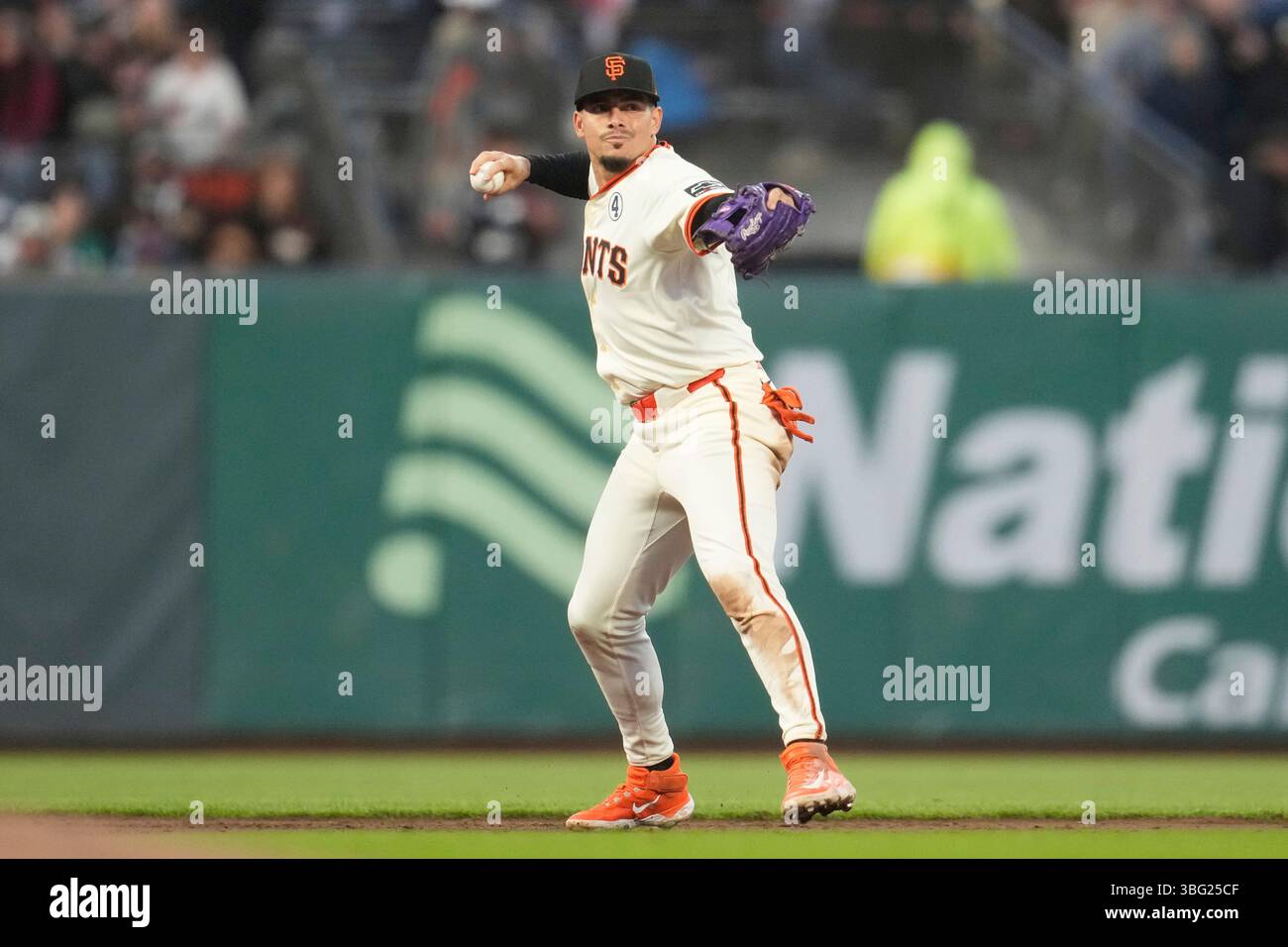 San Francisco Giants shortstop Willy Adames during a baseball game ...