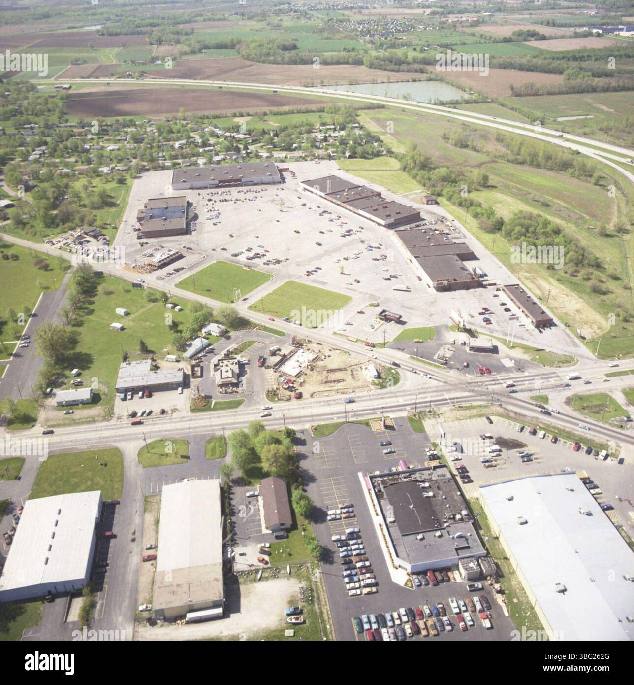 This aerial image from circa 1986 shows the Berwick Plaza Shopping ...