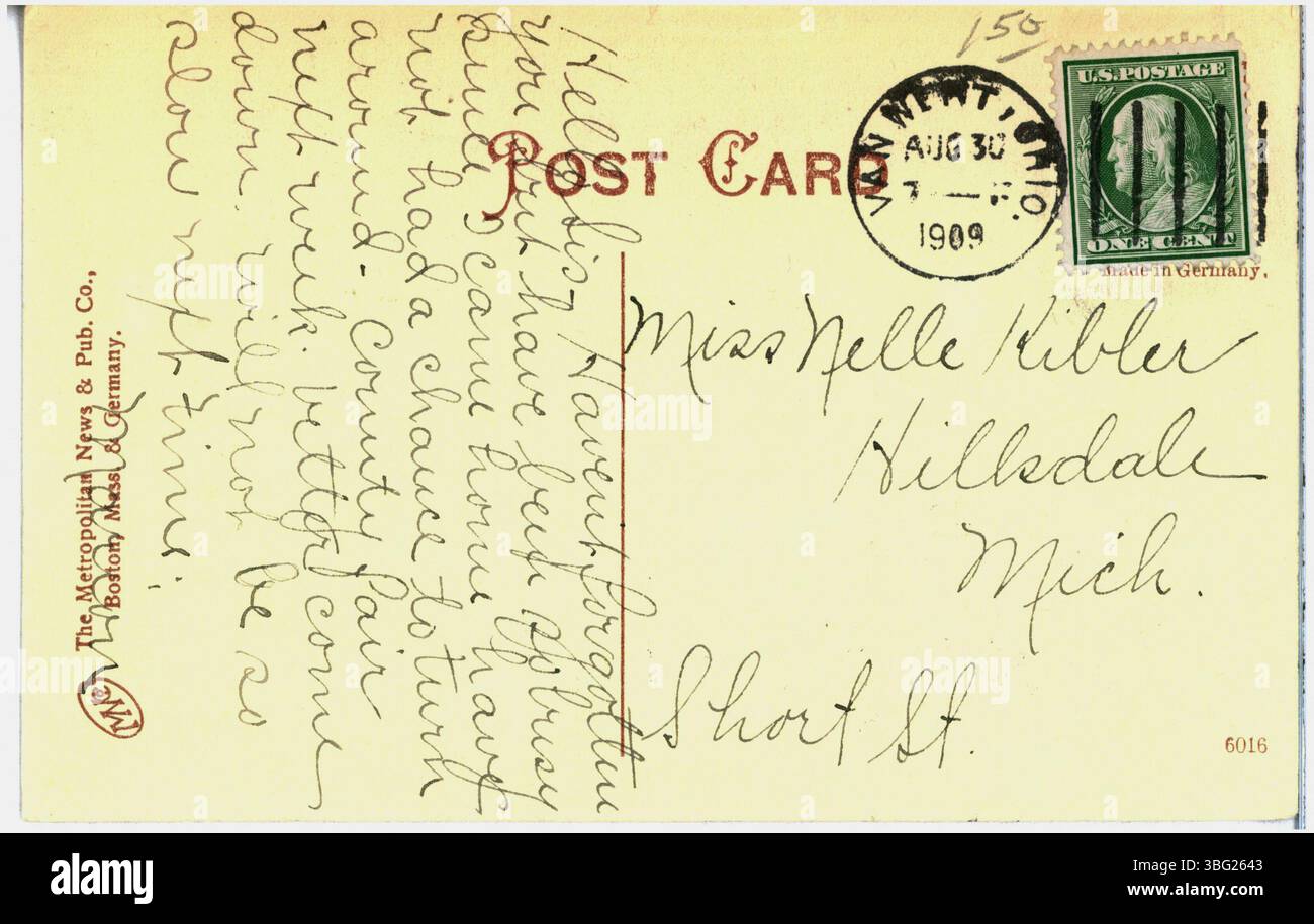 An interior view of the Brumback Library in Van Wert, Ohio, showing a ...