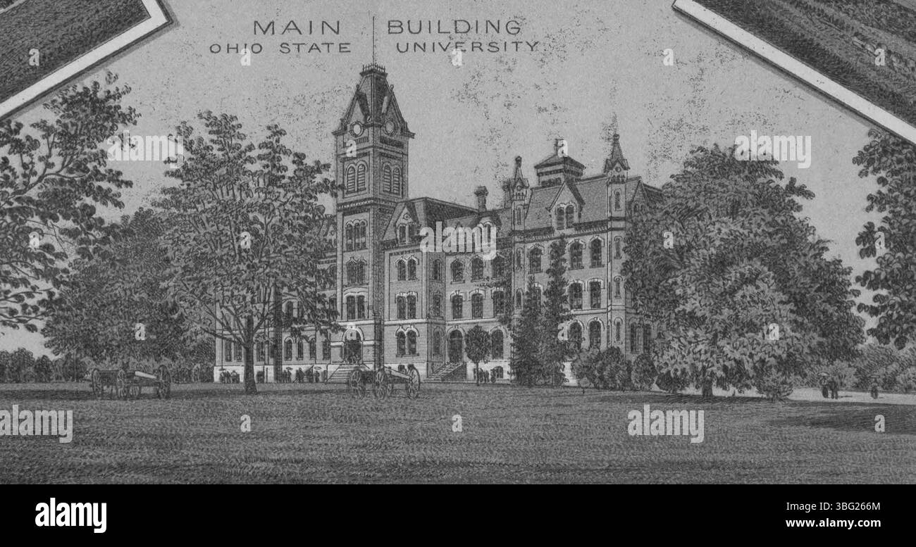 University Hall at The Ohio State University, built in 1873, was the ...