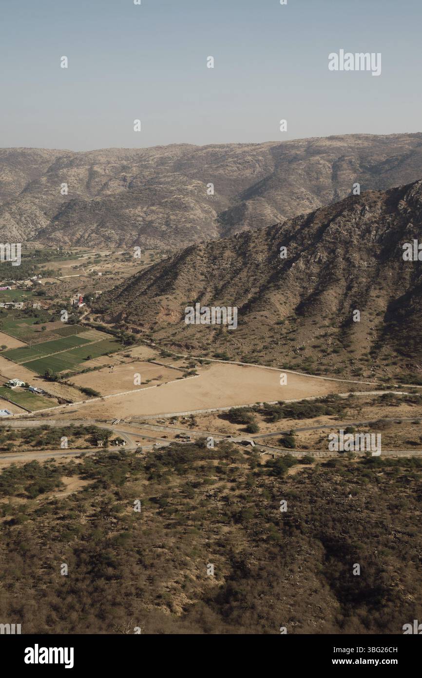 Mountain view from Savitri Mata Temple in Pushkar, India, Asia Stock ...