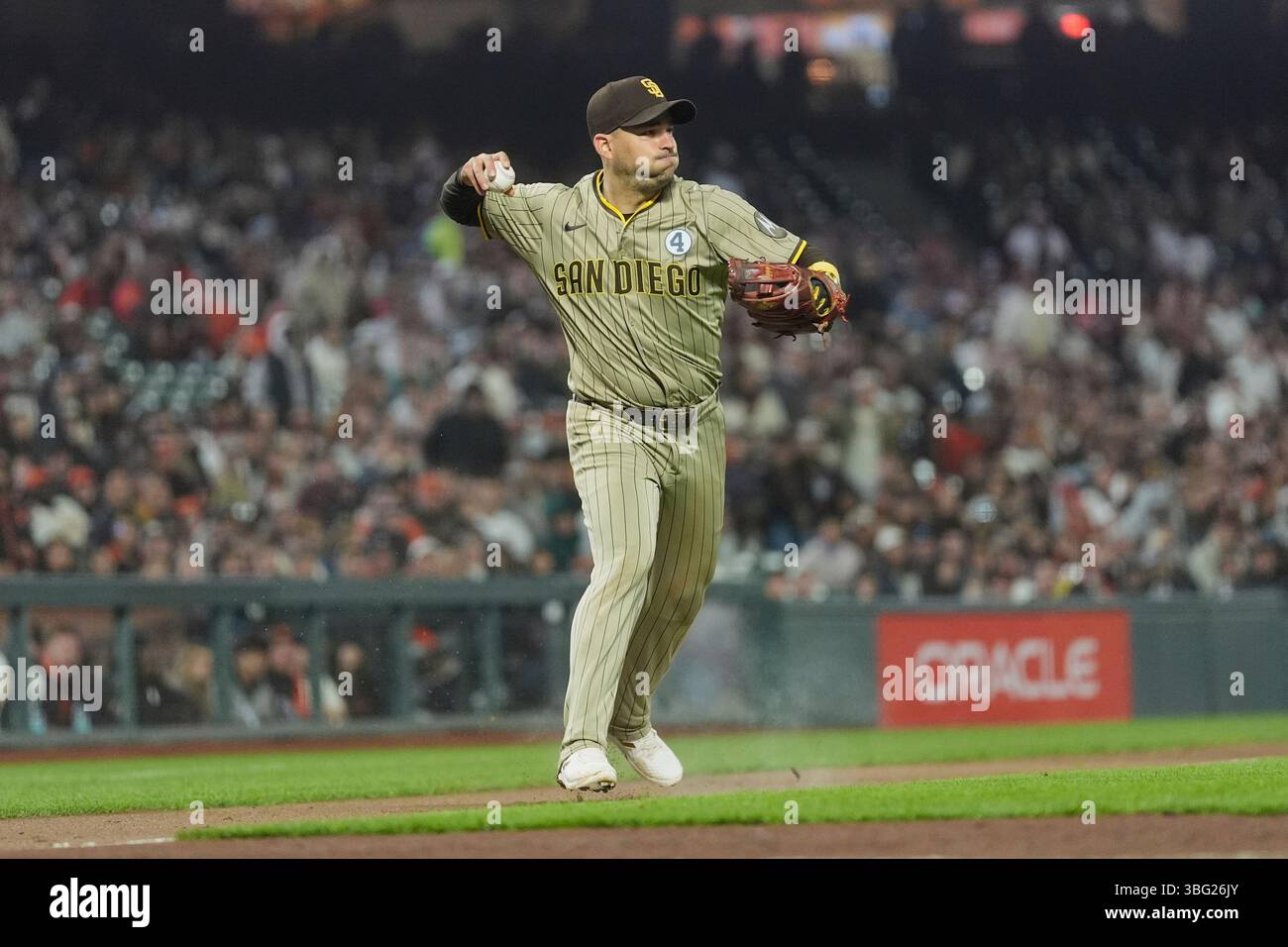 San Diego Padres third baseman Jose Iglesias during a baseball game ...