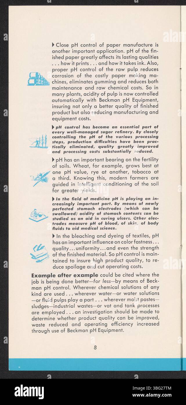 This 1959 brochure explains the significance of pH levels and ...