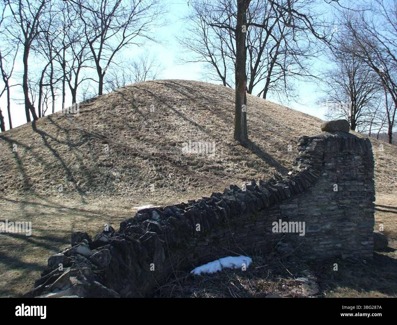 Shrum Mound, located in James E. Campbell Park on McKinley Avenue, is a ...