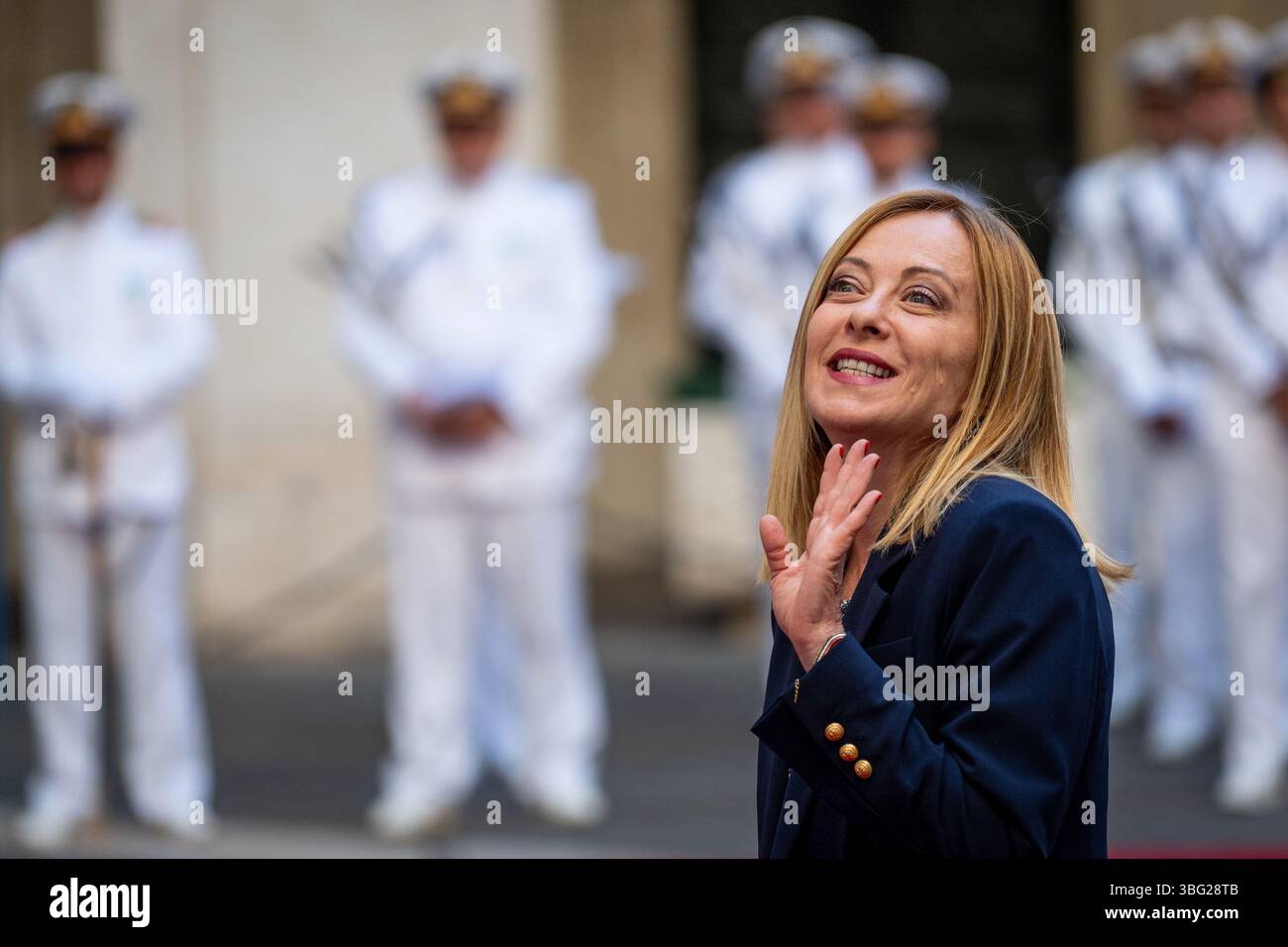 Rome, Italy. 03rd June, 2025. Italian Prime Minister Giorgia Meloni ...