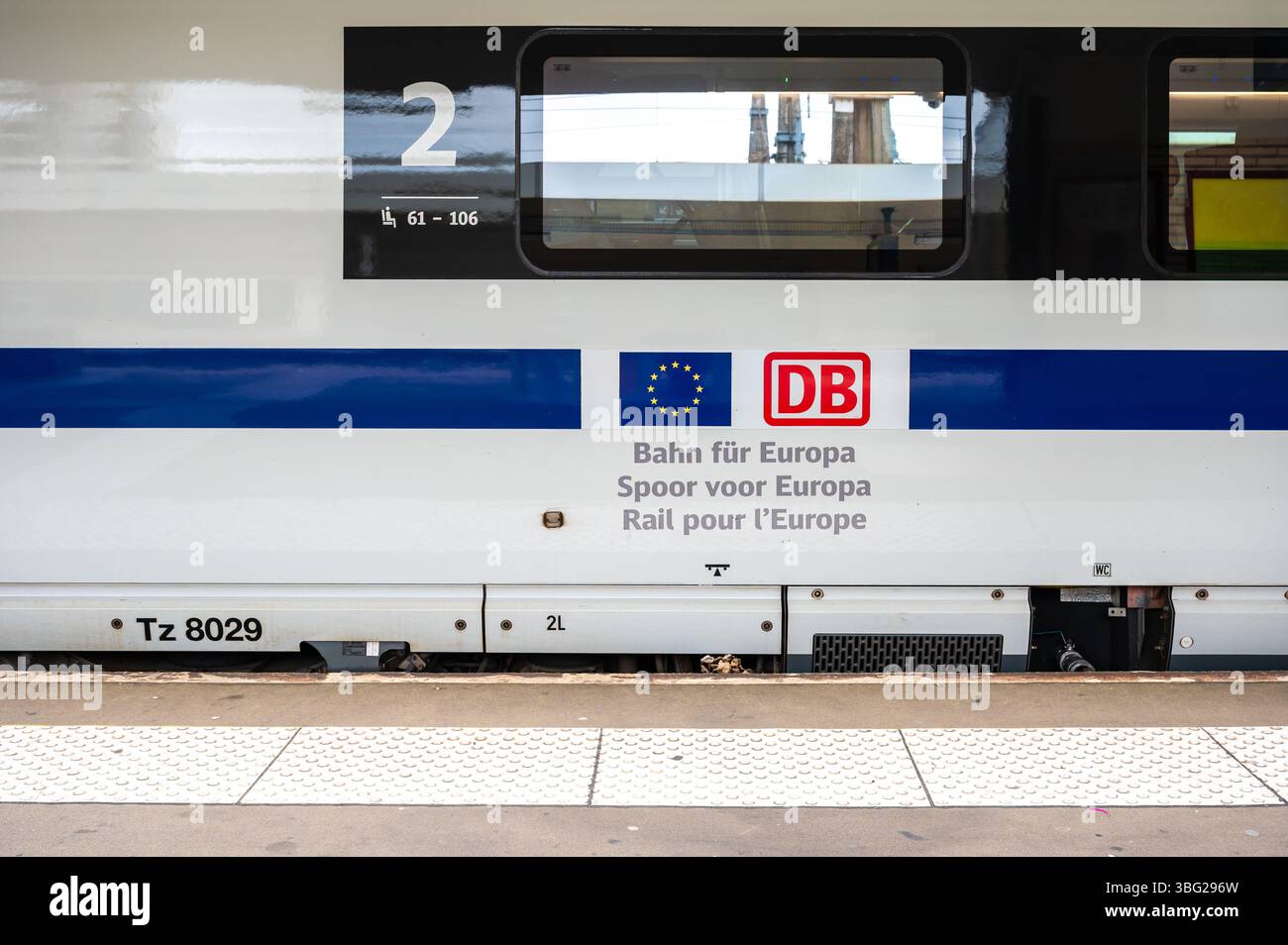 International DB train at the Brussels North station, Belgium 1 June ...