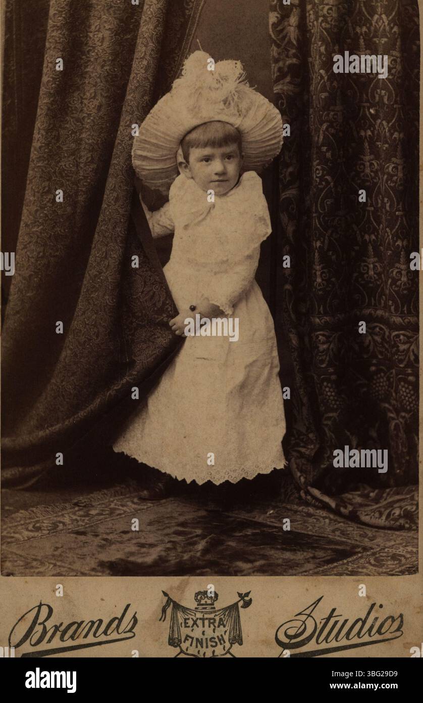 A portrait of Edna Louise Miller (1883-), daughter of John C. and ...