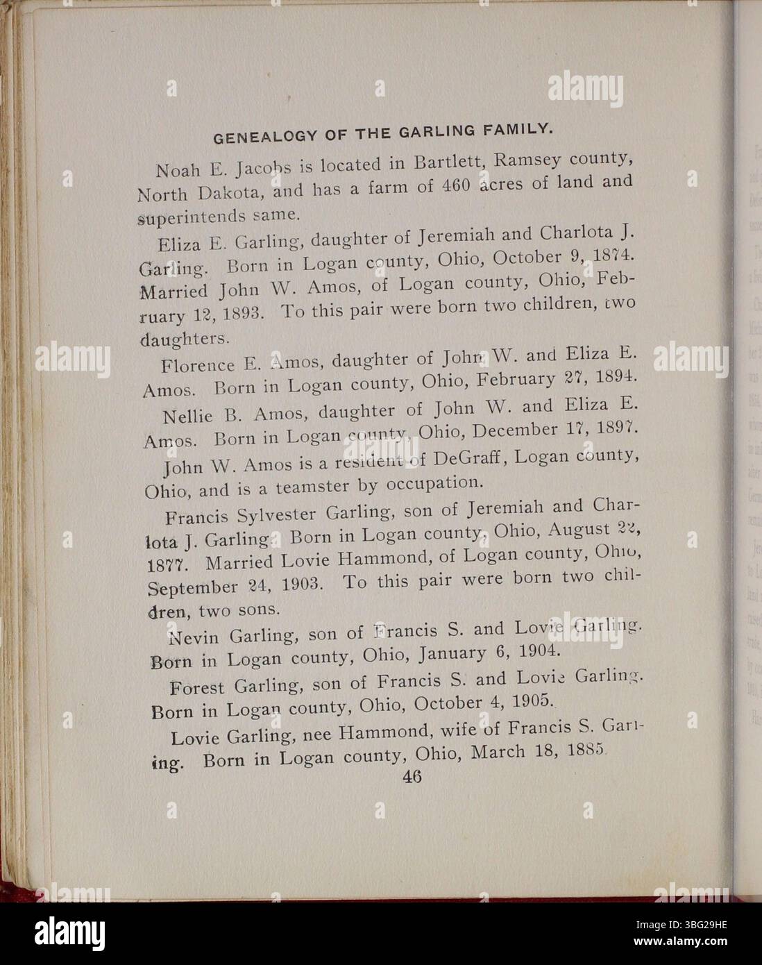 The 1910 publication, 'Genealogy of the Garling Family,' by Abraham ...