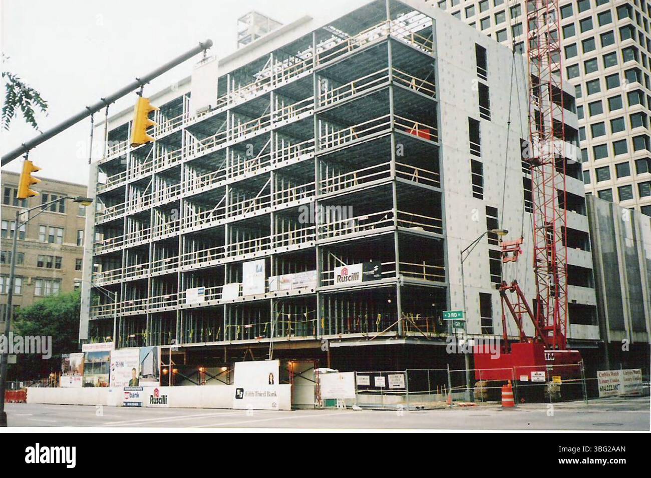 Views of the construction of Carlyles Watch Condominiums, an 8-story ...