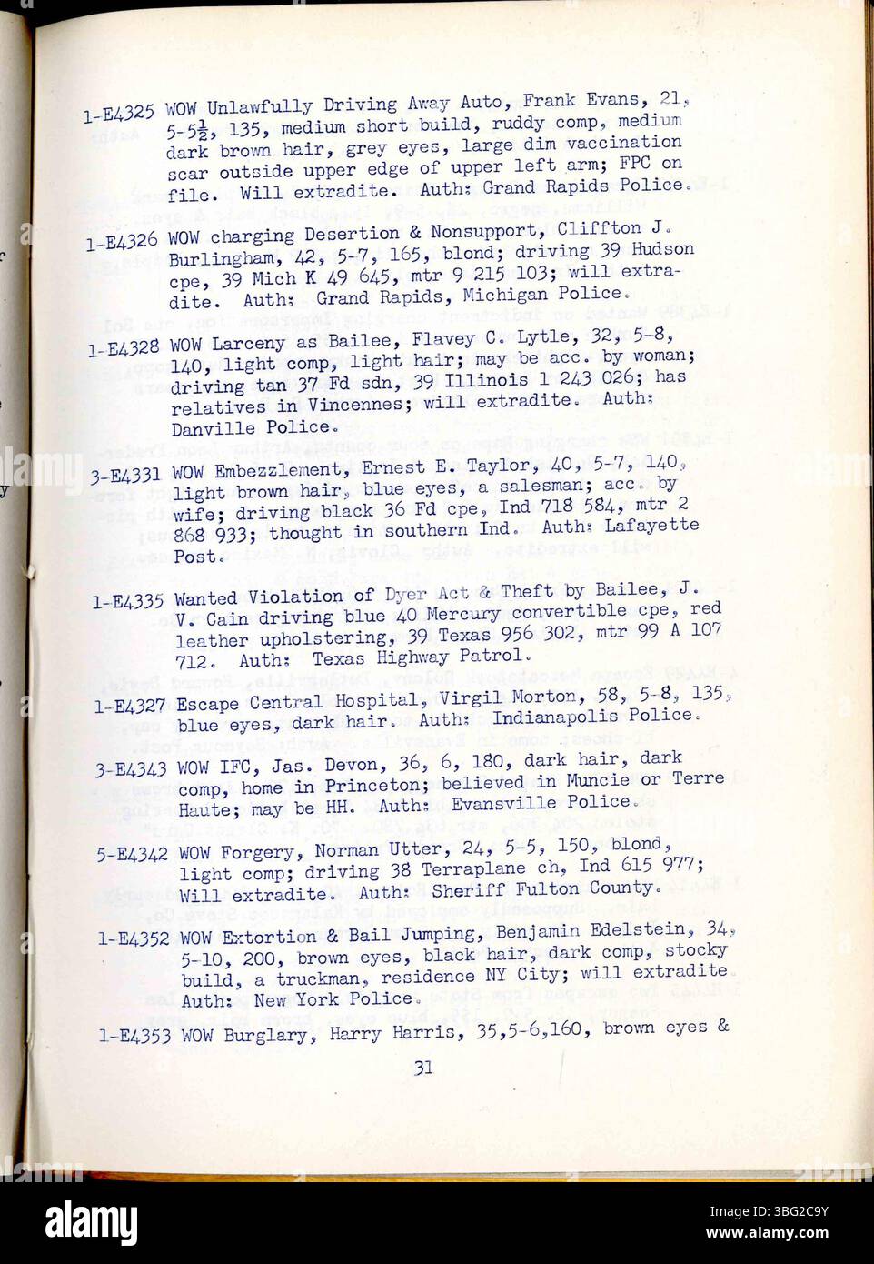 Police digest 1940 hi-res stock photography and images - Alamy