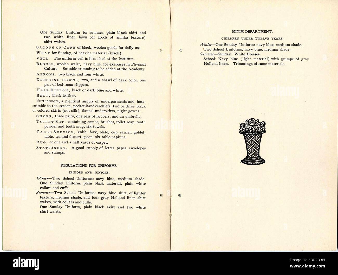 This circa 1913 pamphlet from the Academy of the Immaculate Conception ...