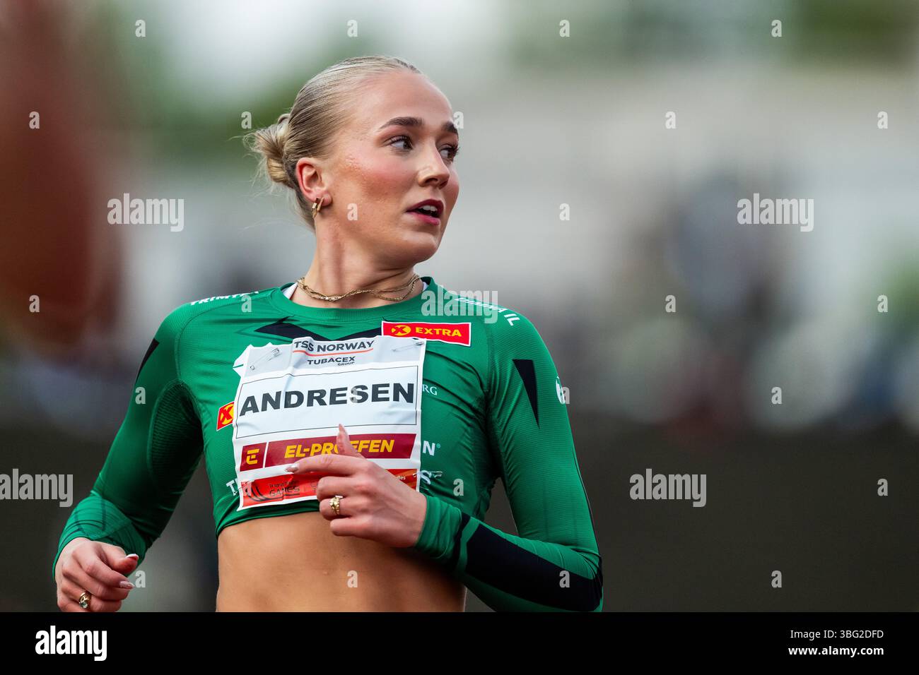 Lovise Skarbøvik Andresen of, Norway. , . after competing in women's ...