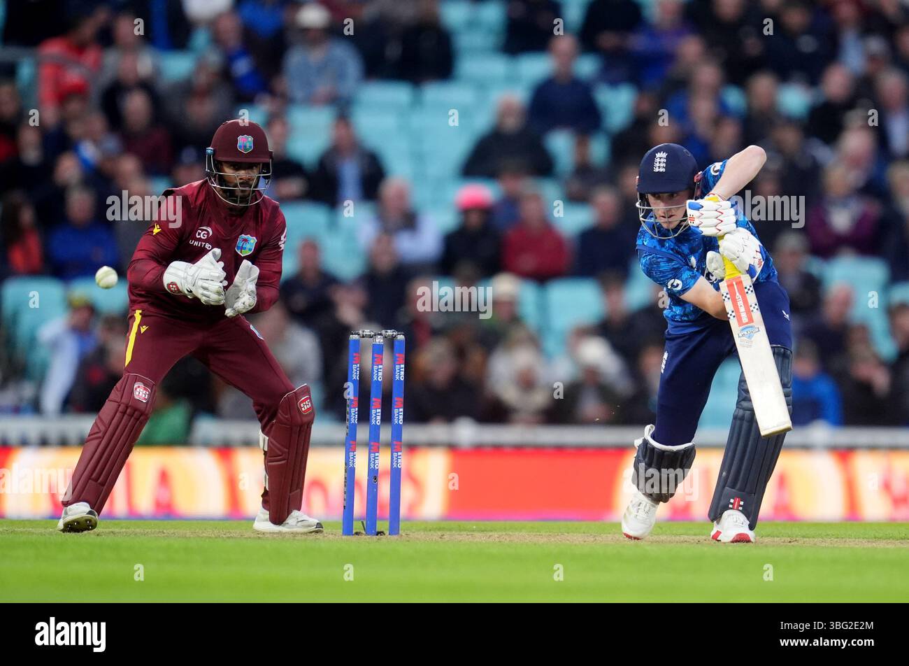 England's Harry Brook batting during the Third Men's One Day ...