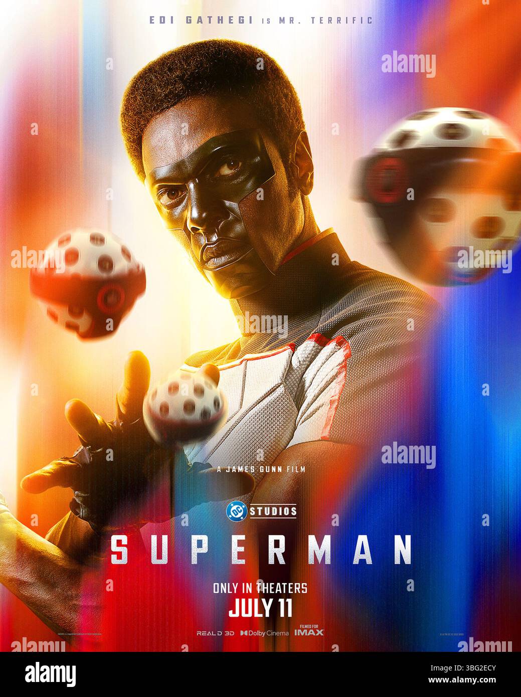 Superman (2025) POSTER ART Character Art: Edi Gathegi Michael Holt/Mister Terrific *Filmstill ...