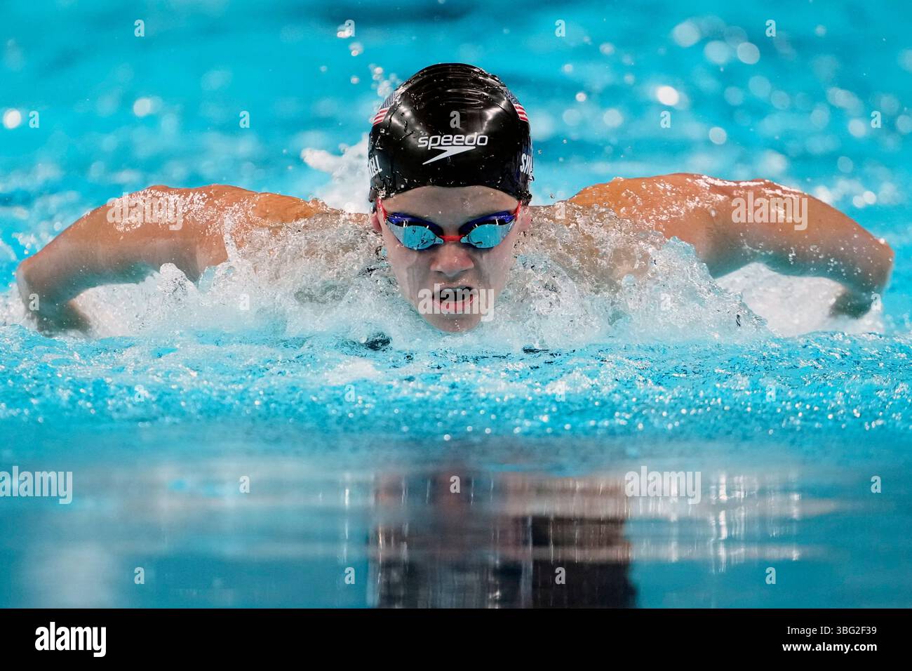 FILE - Alex Shackell, of the United States, competes in the women's 200 ...