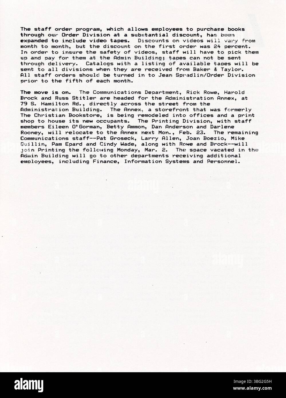 Line 1, an employee newsletter produced by the Columbus Metropolitan ...