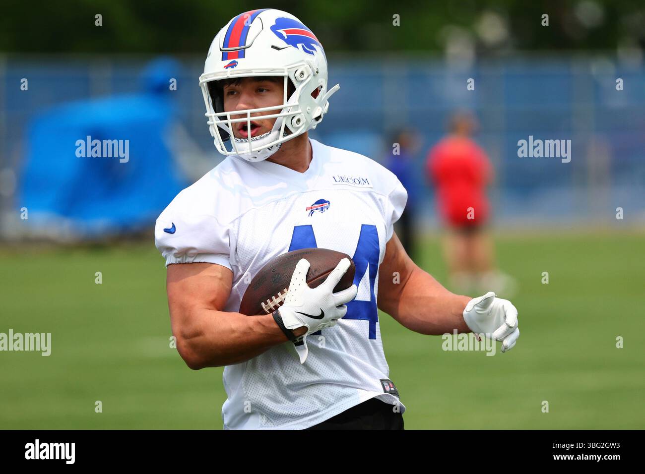 Buffalo Bills Linebacker Joe Andreessen (44) runs a drill during NFL ...