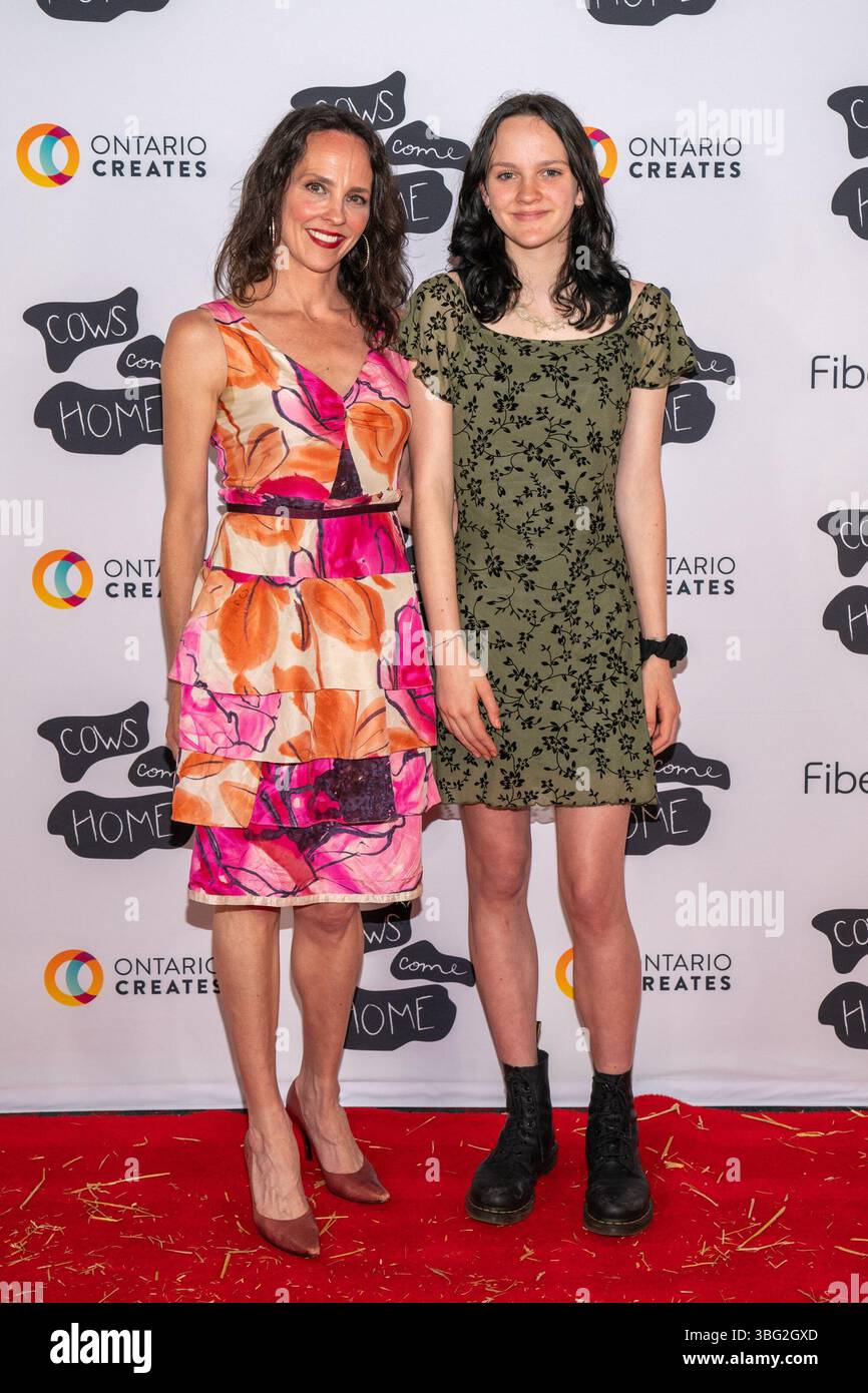 Sarah Muyrphy-Dyson and Riley Berger attend “Cows Come Home” screening at Hot Docs Cinema. "Cows ...