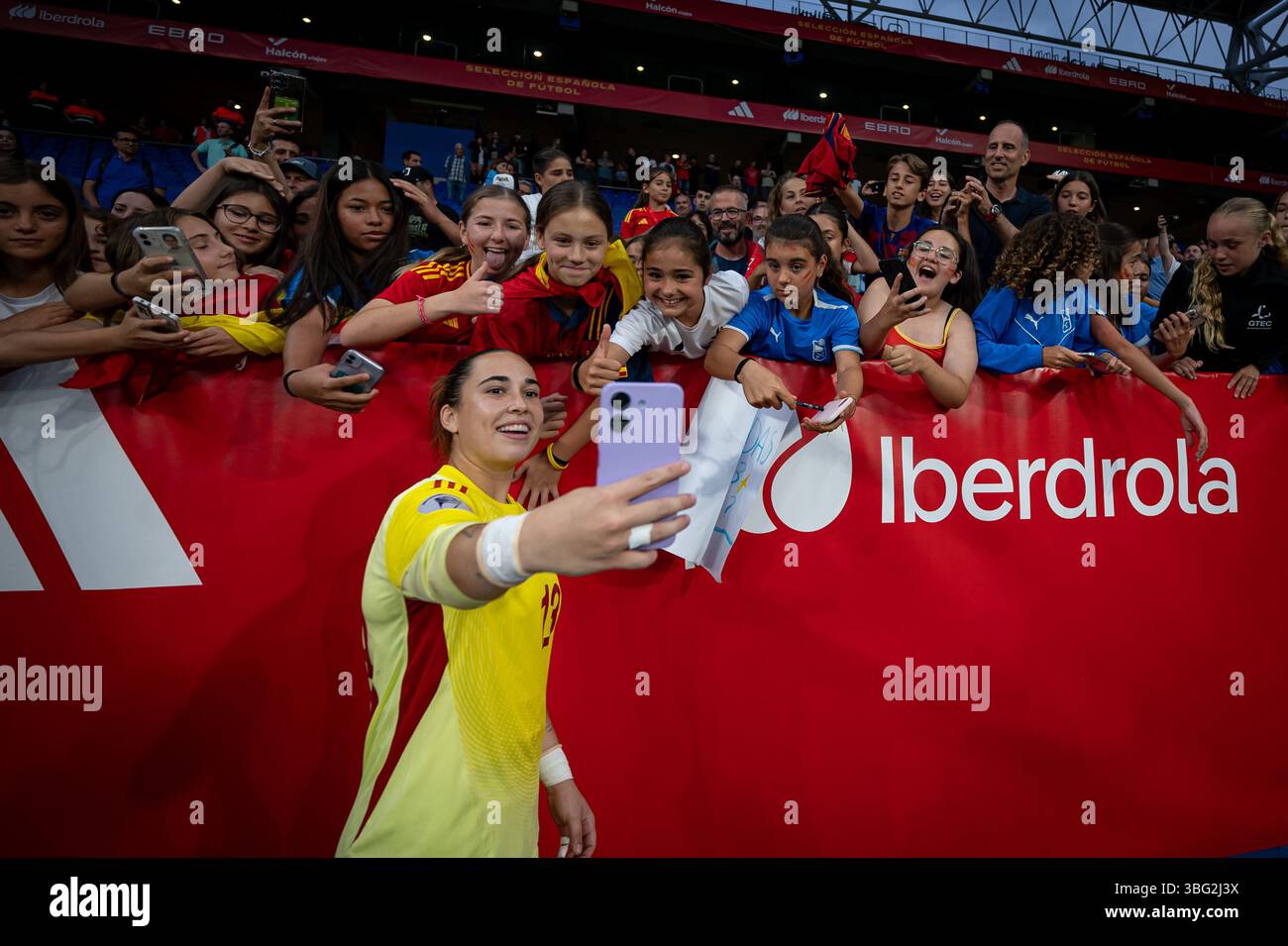 Barcelona, Spain. 03rd June, 2025. Goalkeeper Cata Coll (Spain) with ...