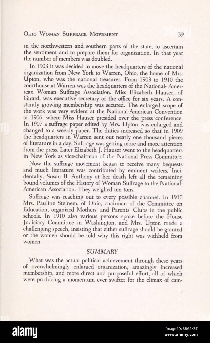 The book 'Ohio Woman Suffrage Movement: A Certain Unalienable Right ...