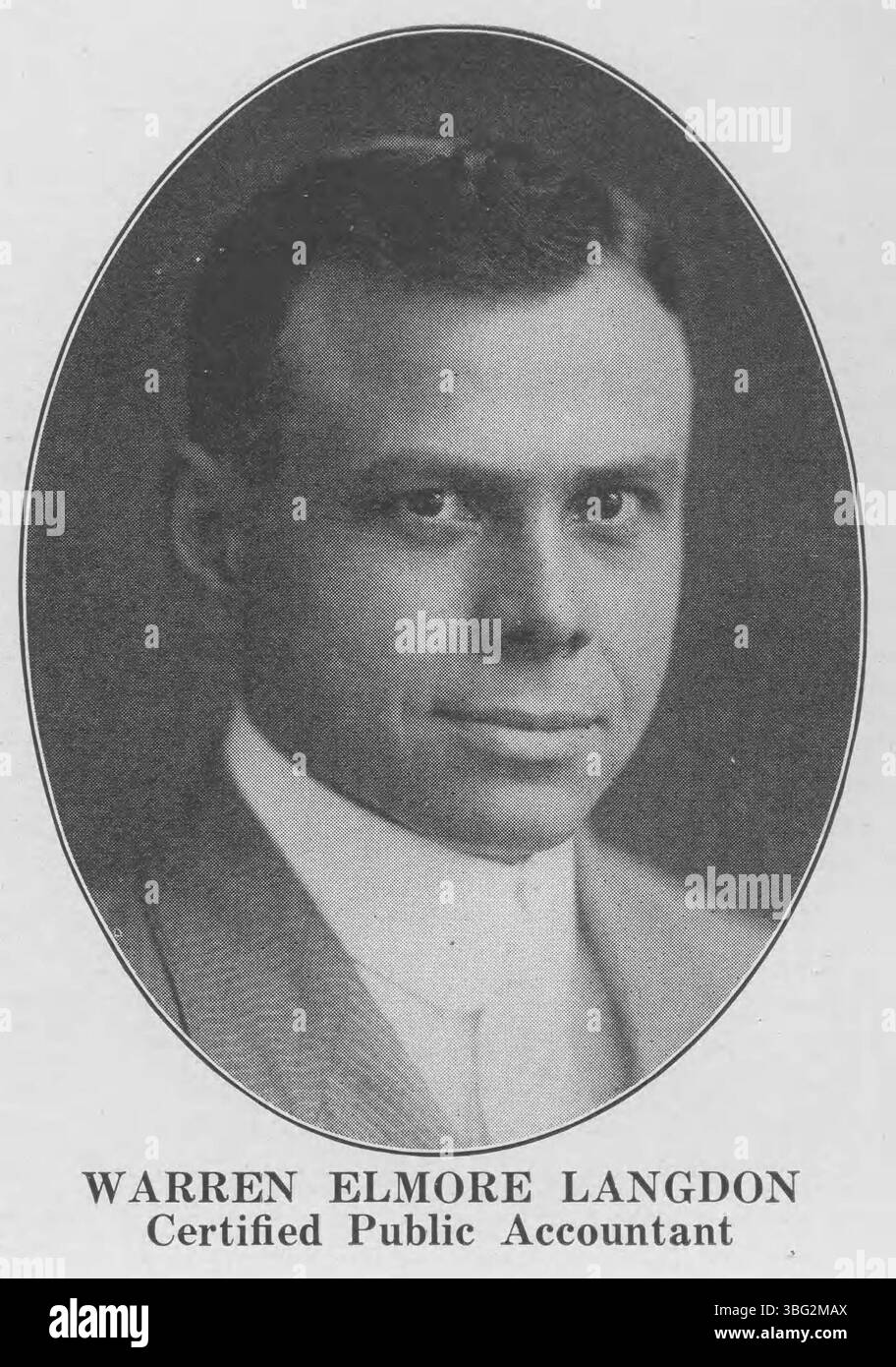 This set of portraits of Warren Elmore Langdon, taken in 1911, 1915 ...