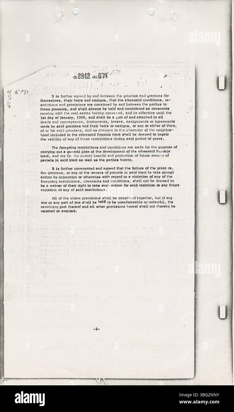 This Abstract of Title documents land ownership by the Peponis family ...