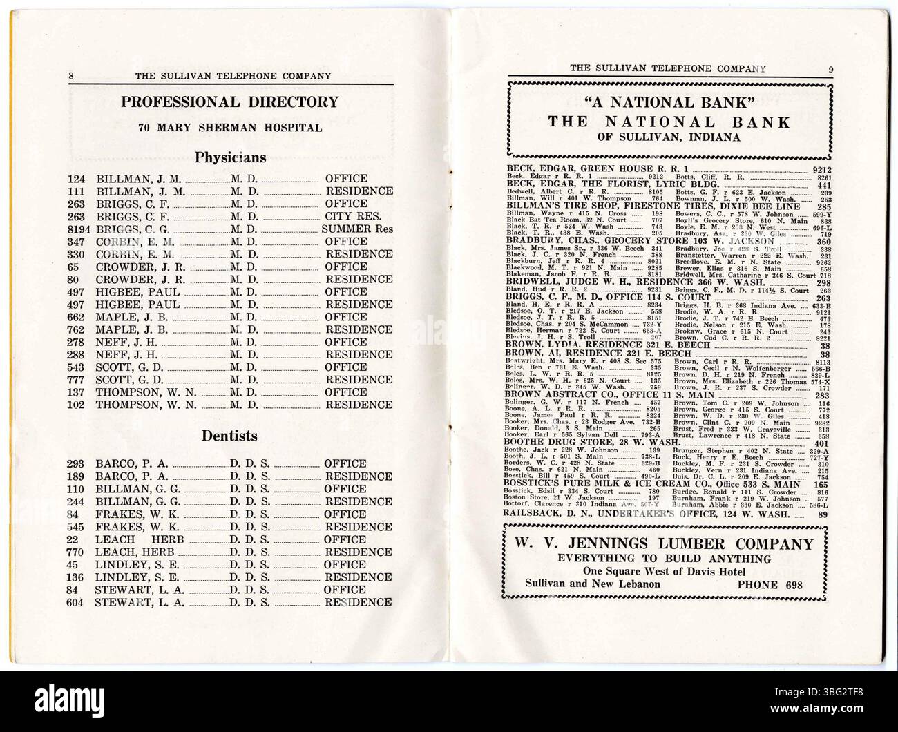 1927 directory hi-res stock photography and images - Alamy