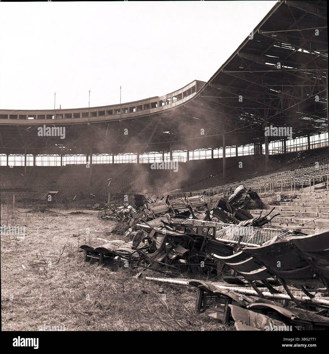 1976 view of Jet Stadium during its renovation, originally home to the ...